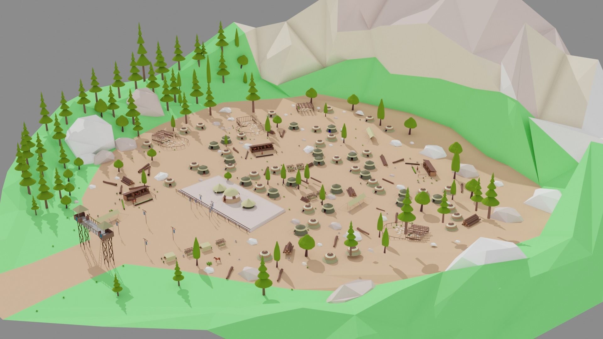 3D model Kayi kabila In Lowpoly Style VR / AR / low-poly | CGTrader