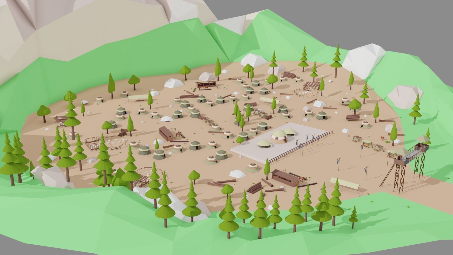 3D model Kayi kabila In Lowpoly Style VR / AR / low-poly | CGTrader