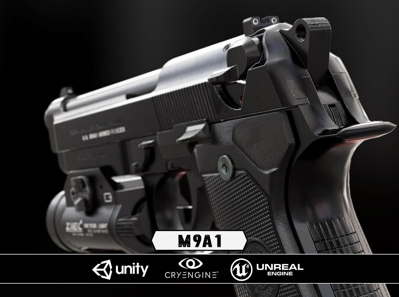 3D model COMPLETE WEAPONS PACK - Models and Textures VR / AR / low-poly ...