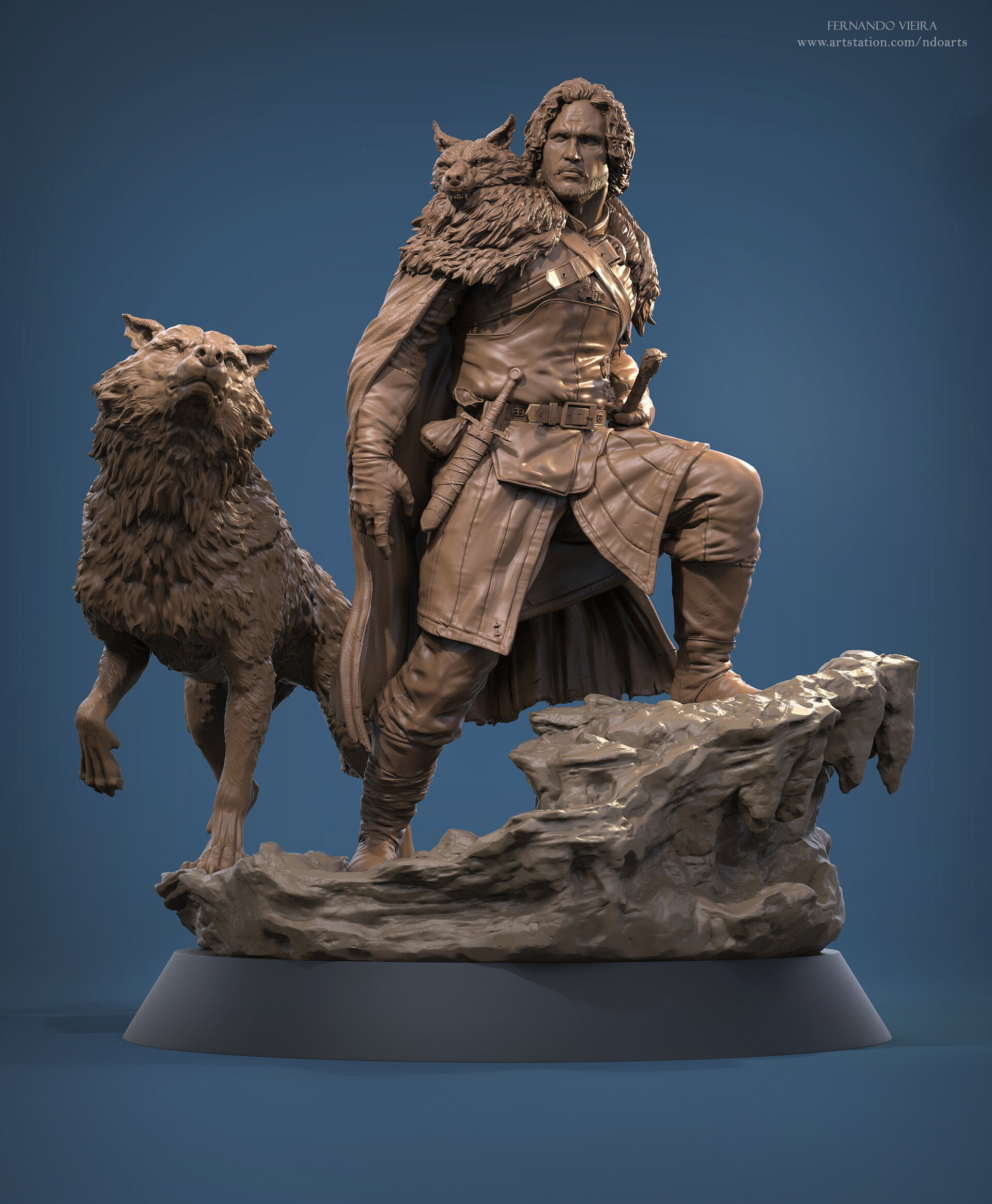Jon Snow 3D model 3D printable | CGTrader