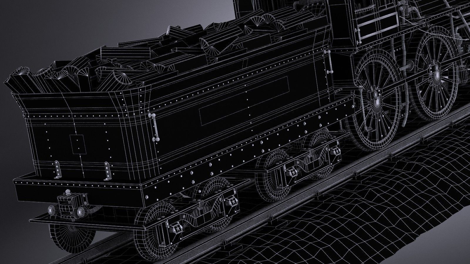 The General 4-4-0 Steam Locomotive 3D model | CGTrader