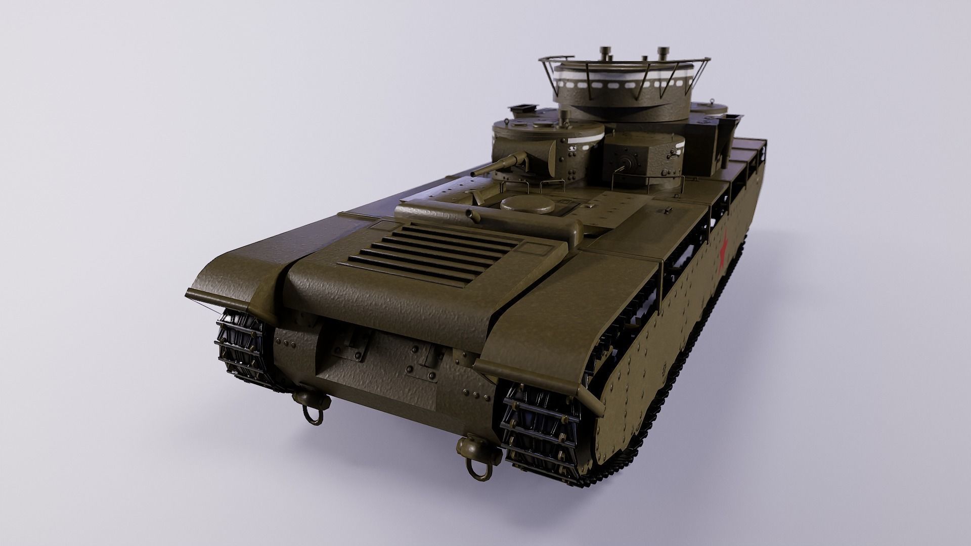 3D model T-35 heavy tank VR / AR / low-poly | CGTrader