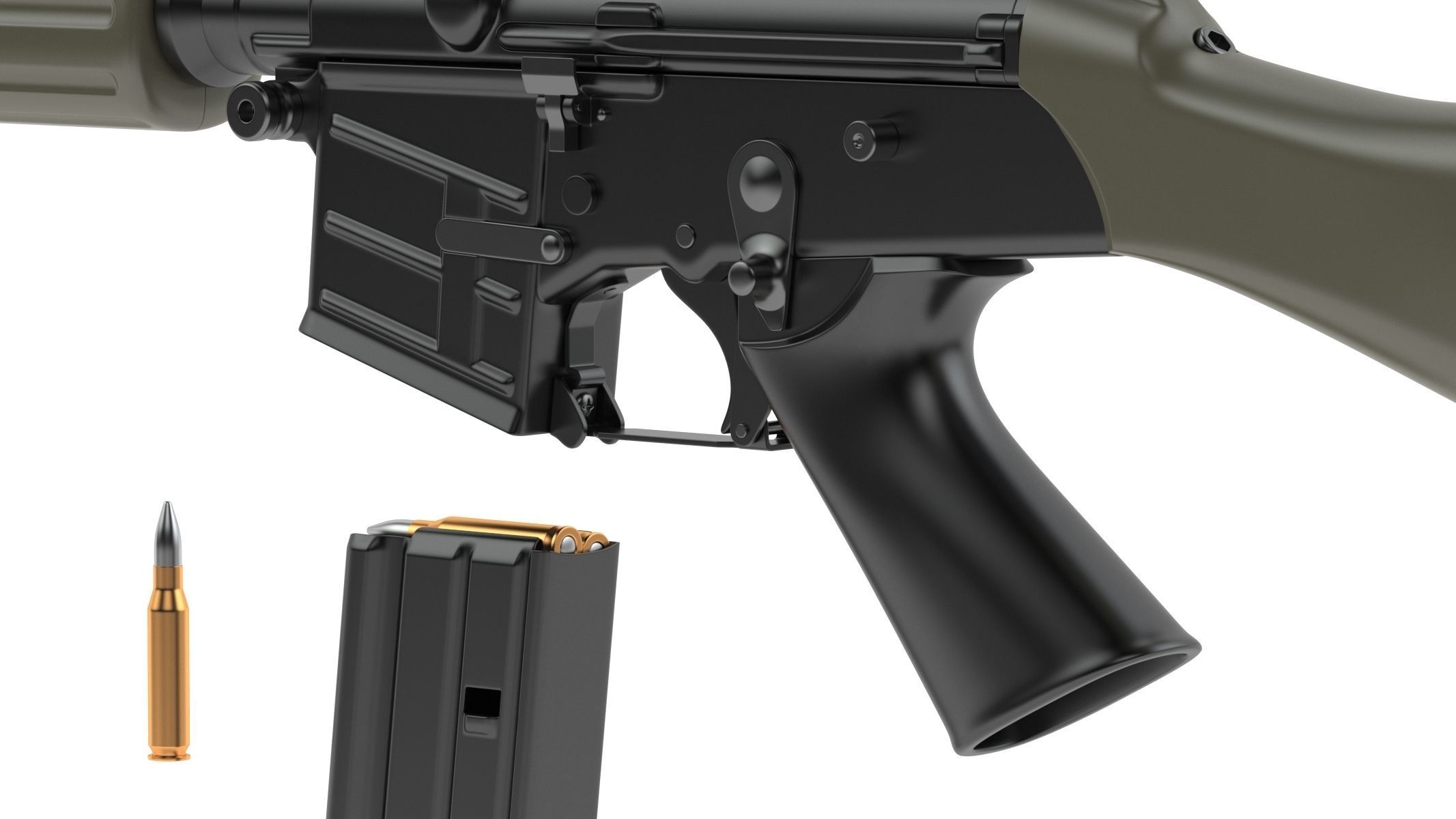 FN CAL 3D model | CGTrader