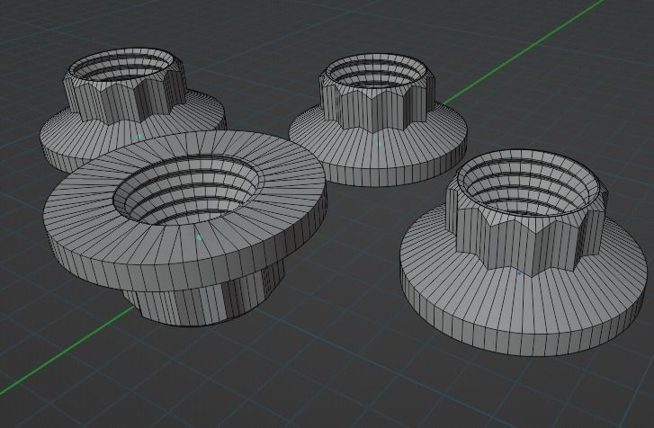 Bolt and nuts 3d model 3D model | CGTrader