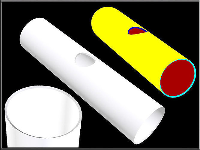 3D model Pipe One Hole - Hollowed VR / AR / low-poly | CGTrader