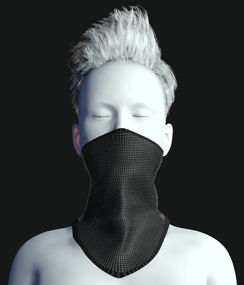 3D model Cyber Hero - Mask01 VR / AR / low-poly | CGTrader