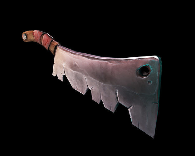 3D model Stylized Butchers Knife VR / AR / low-poly | CGTrader