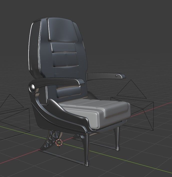 High Quality Airplane Premium Seating 3D Model With textures 3D model ...