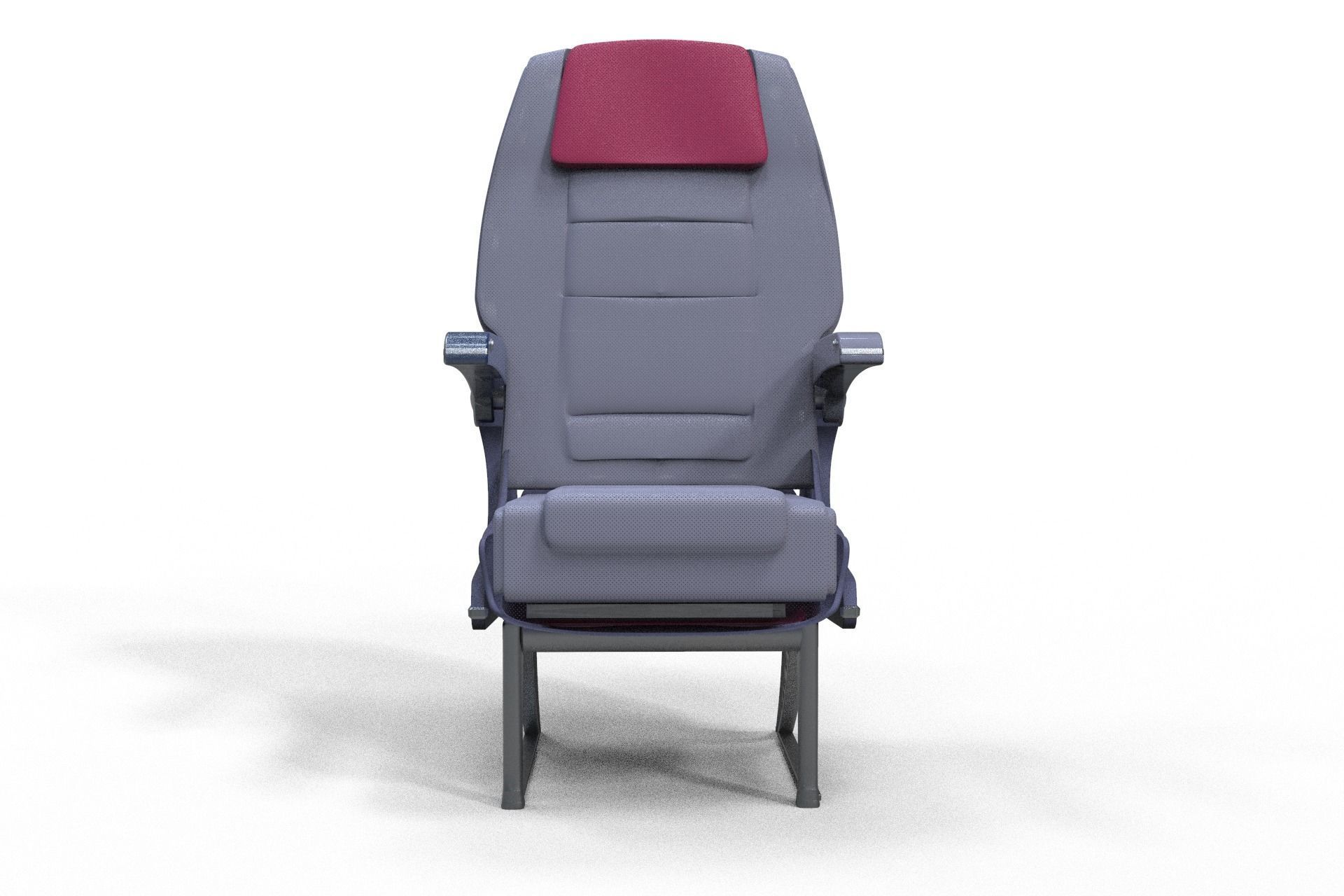High Quality Airplane Premium Seating 3D Model With textures 3D model ...