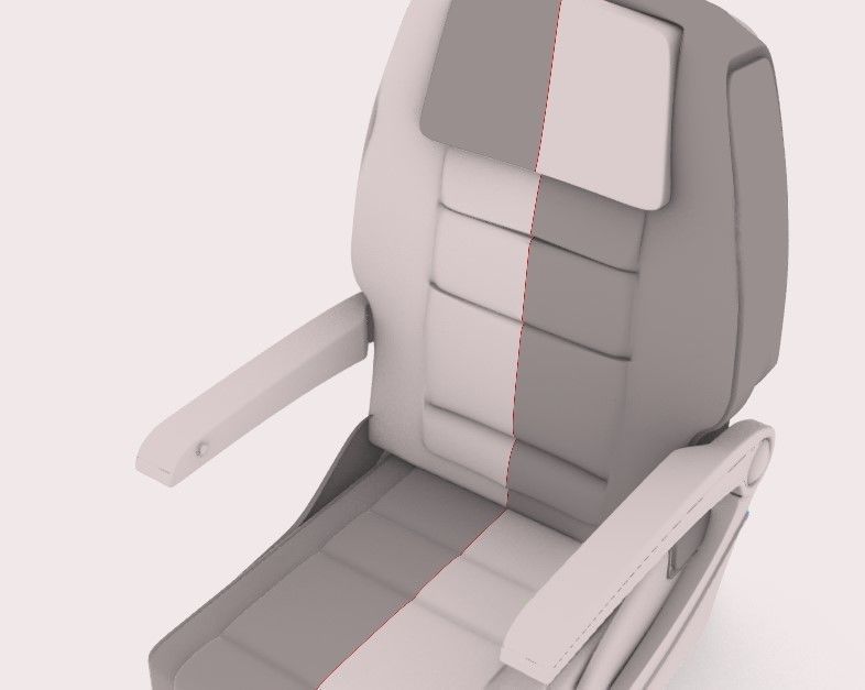 High Quality Airplane Premium Seating 3D Model With textures 3D model ...