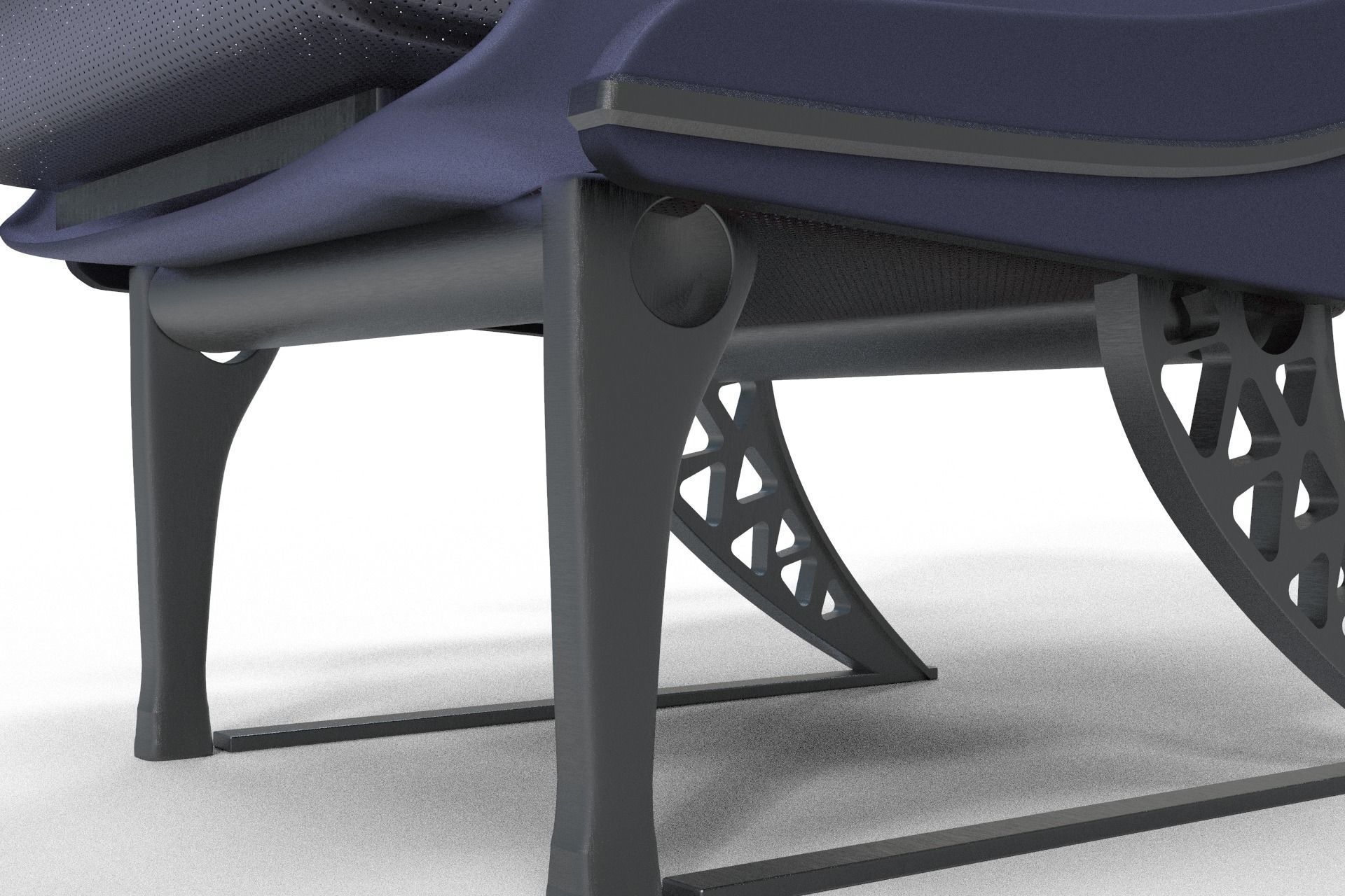 High Quality Airplane Premium Seating 3D Model With textures 3D model ...
