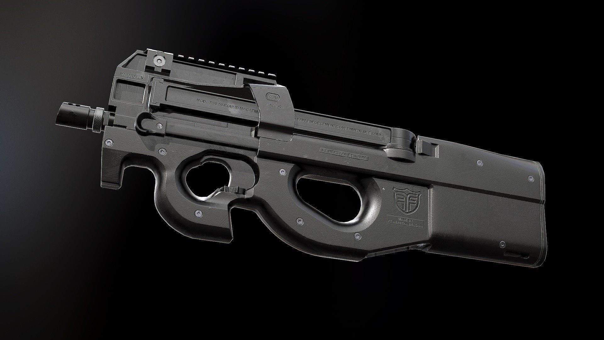 3D model P90 - Model and Textures VR / AR / low-poly | CGTrader