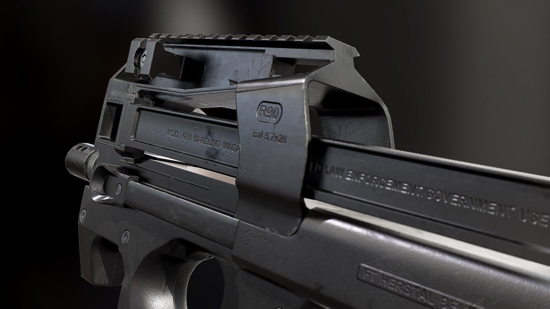3D model P90 - Model and Textures VR / AR / low-poly | CGTrader