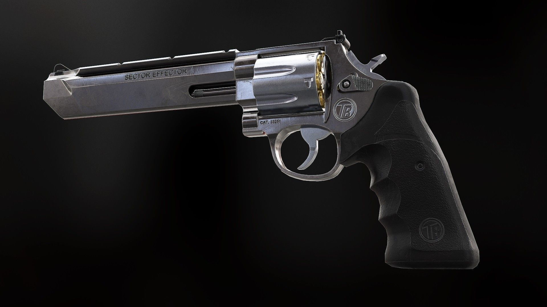 3D model Stealthhunter revolver - Model and Textures VR / AR / low-poly ...
