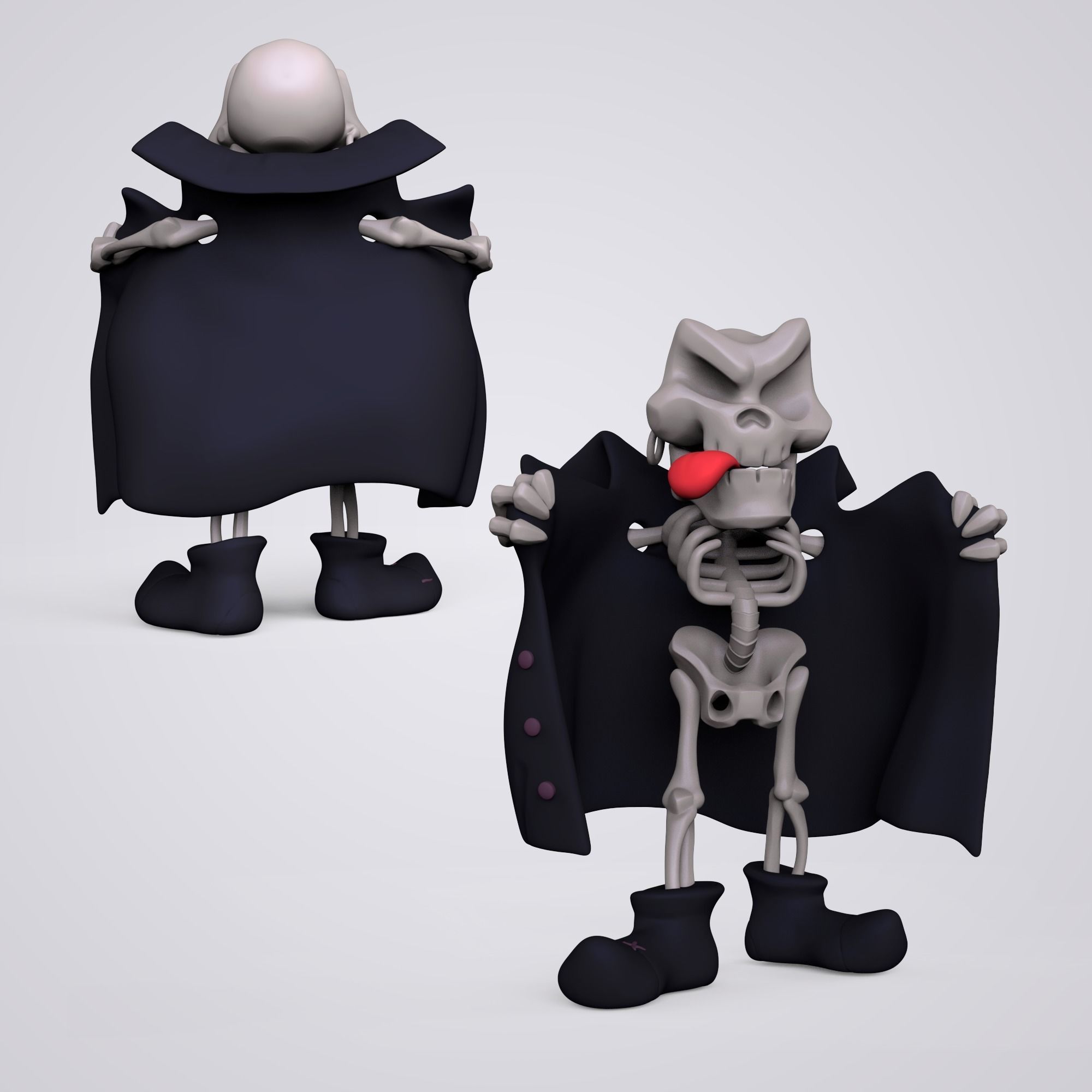Funny Skeleton 3D model 3D printable | CGTrader