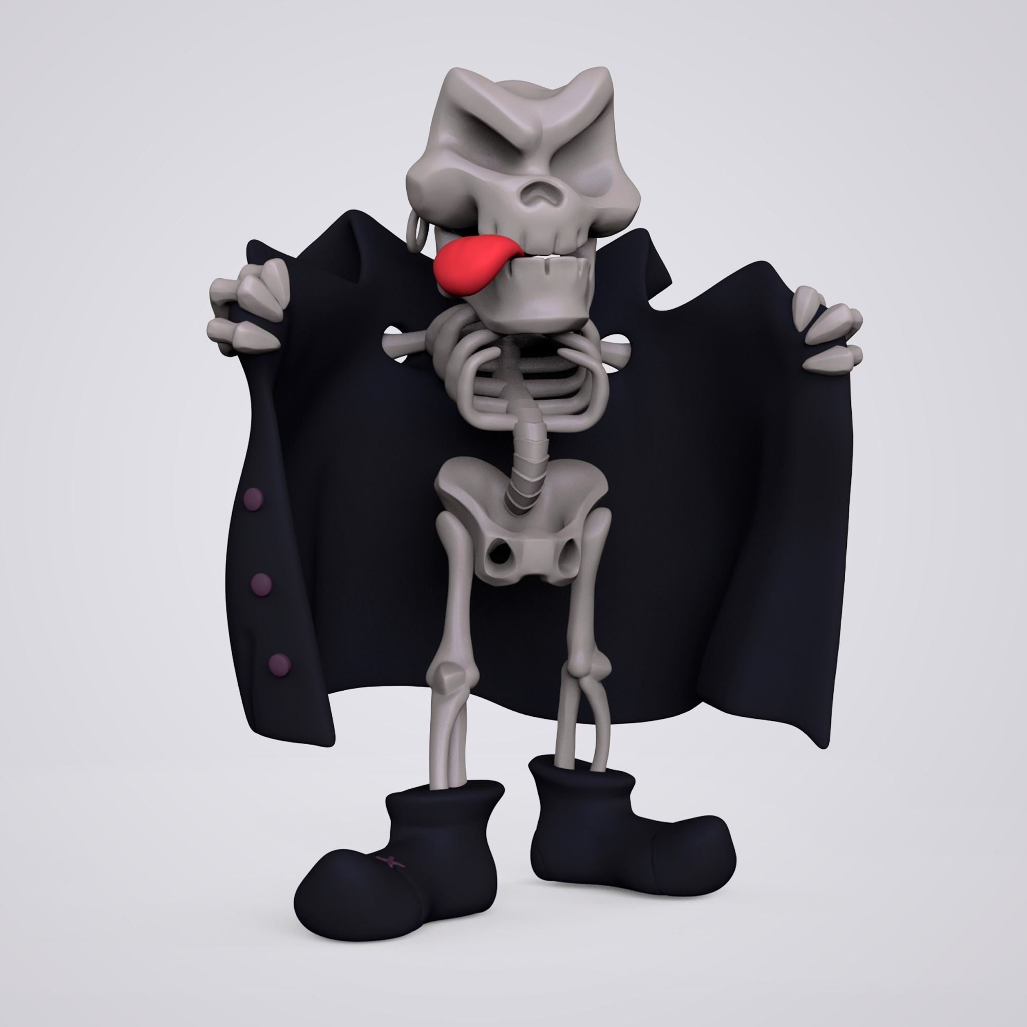Funny Skeleton 3D model 3D printable | CGTrader