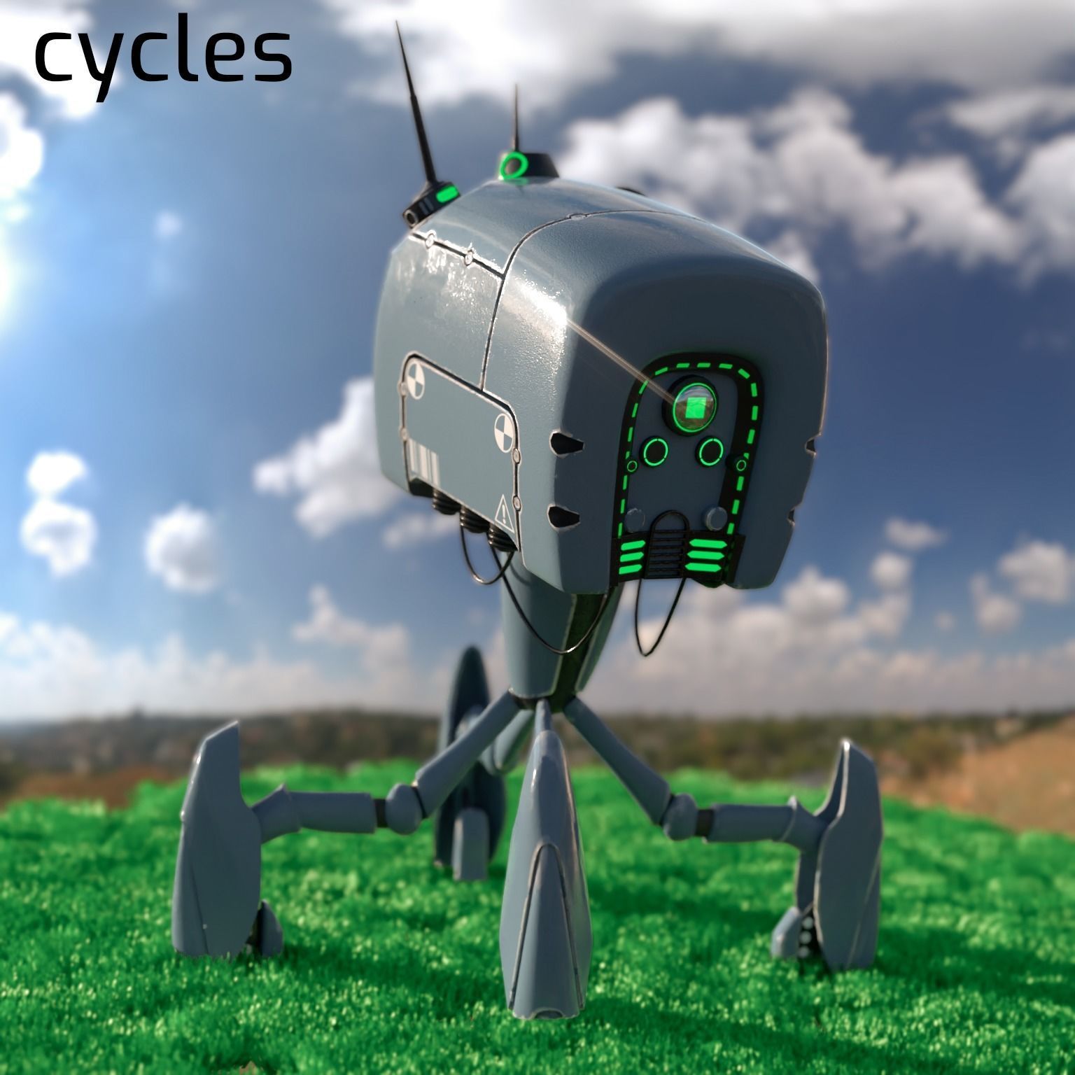 Robot character 3d model 3D model rigged | CGTrader