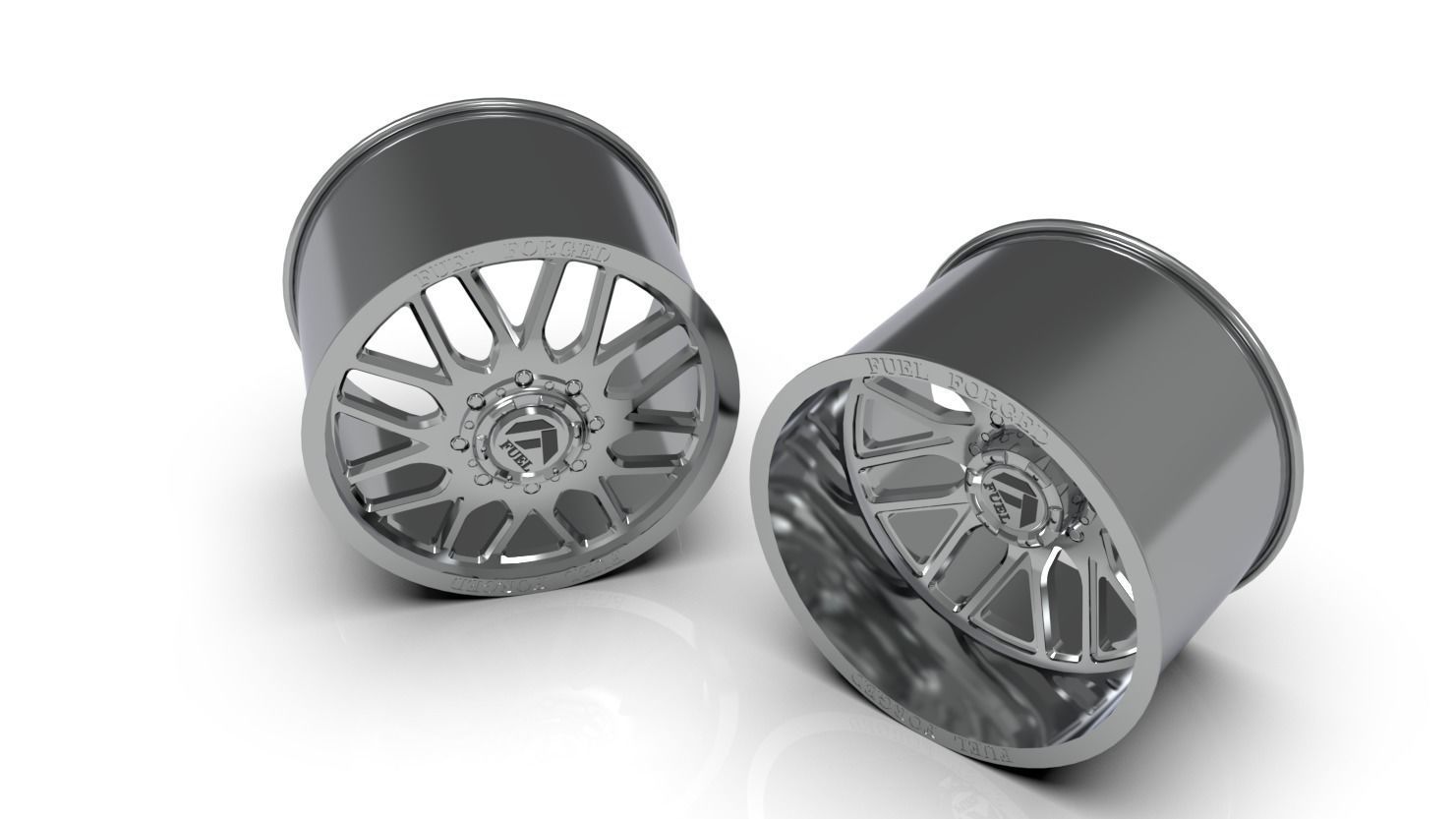 FUEL DUALLY WHEELS FF66D FRONT AND REAR 3D model 3D printable | CGTrader