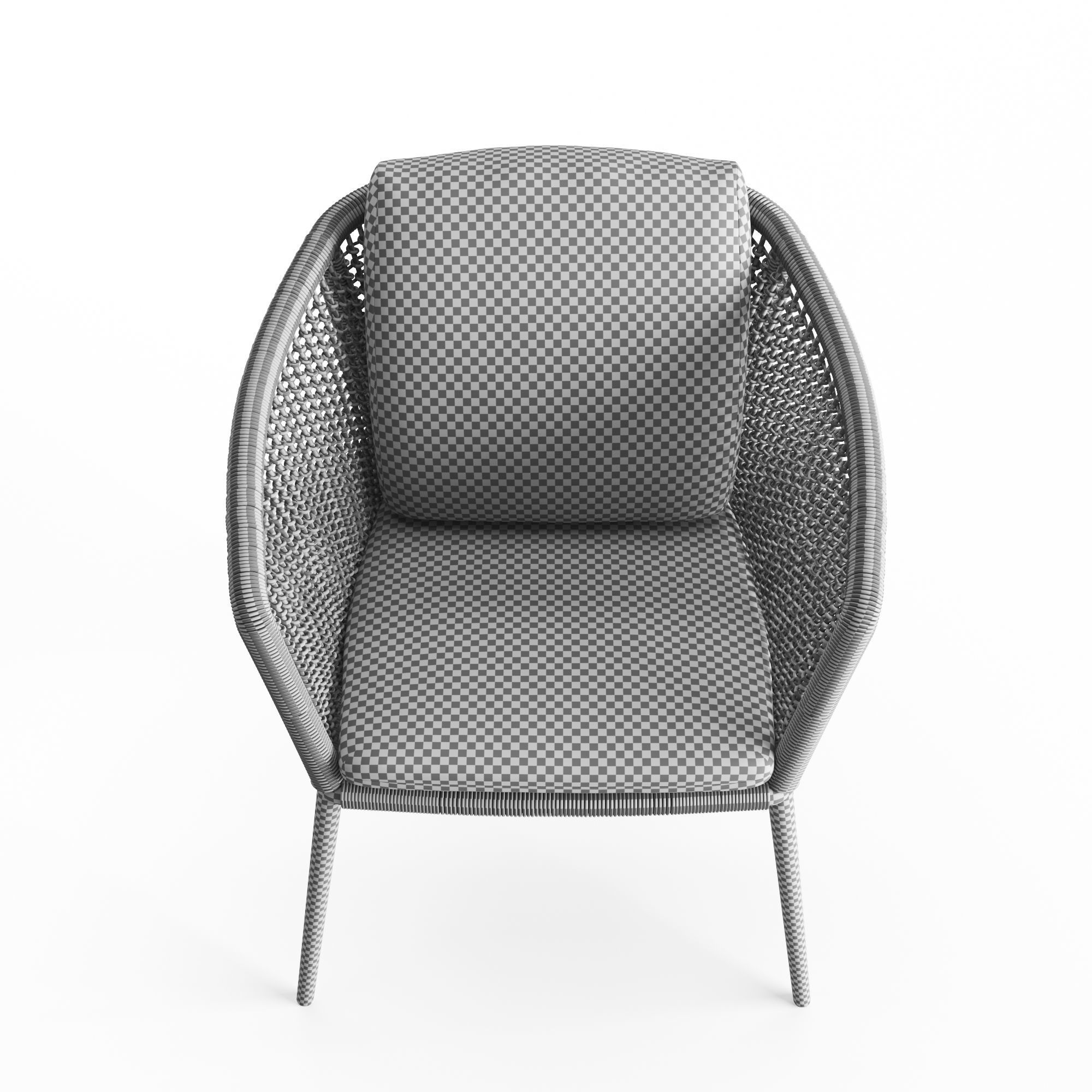 Knot Armchair Janus 3D model | CGTrader