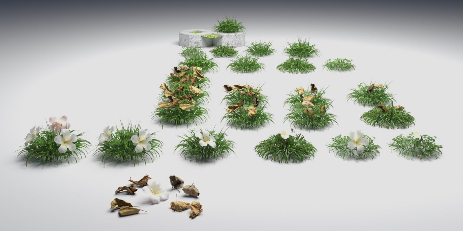 Grass sample ready for scatter 3D model | CGTrader