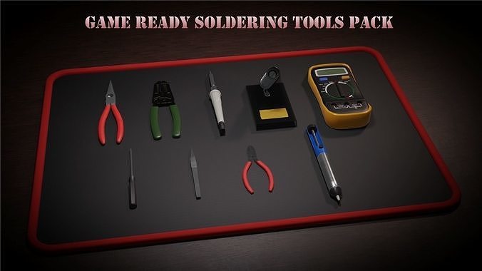 3D model Game Ready Soldering Tools Pack VR / AR / low-poly | CGTrader