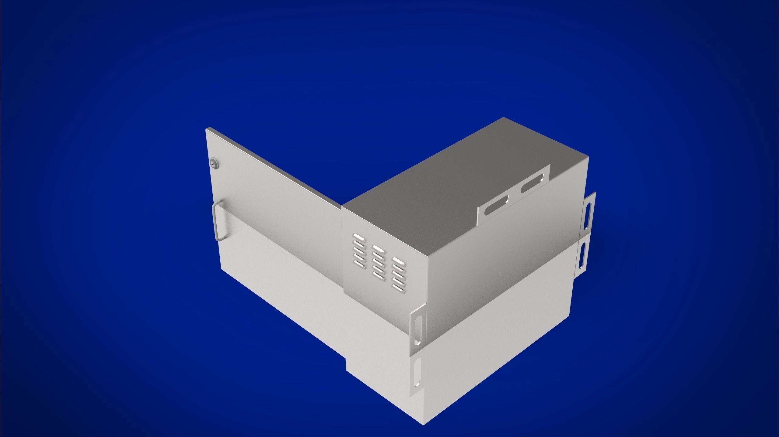 Metal Battery Box 3D model | CGTrader