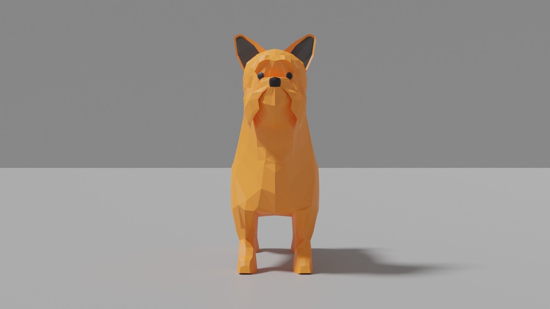 3D model Cartoon Yorkshire Terrier VR / AR / low-poly | CGTrader