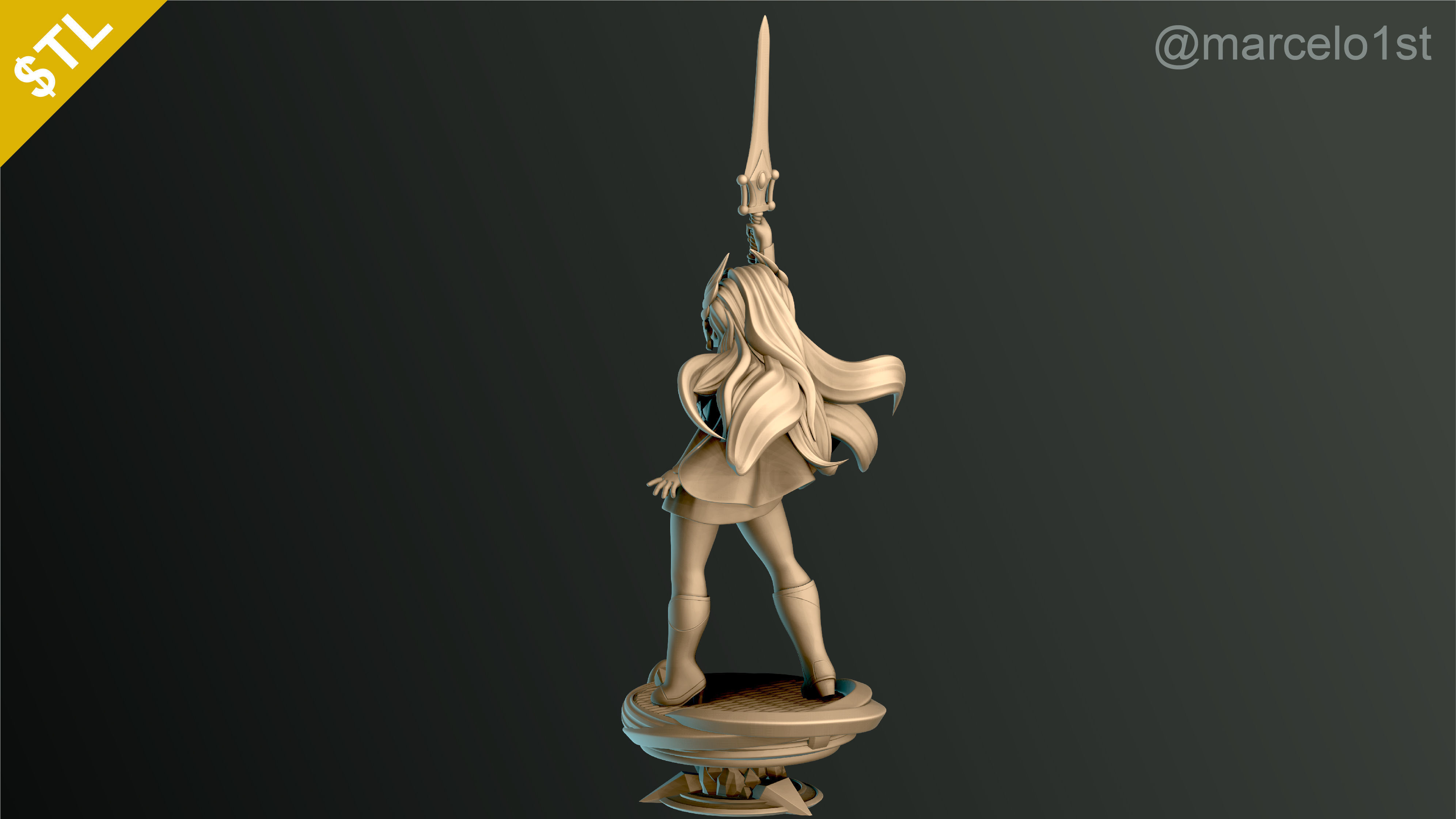 SHE-RA - CLASSIC PRINCESS ADORA 3D model 3D printable | CGTrader