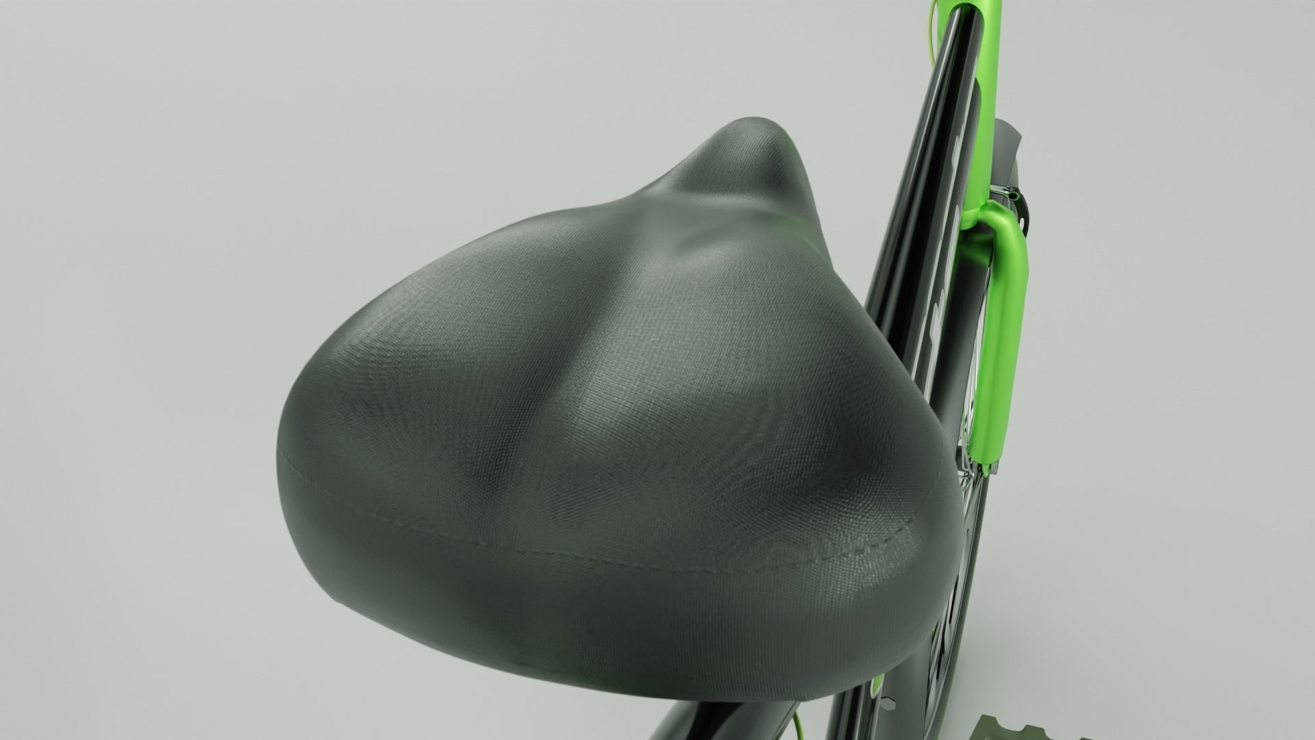 GREEN AND BLACK COLORED STUNNING SPORTS CYCLE 3D model | CGTrader