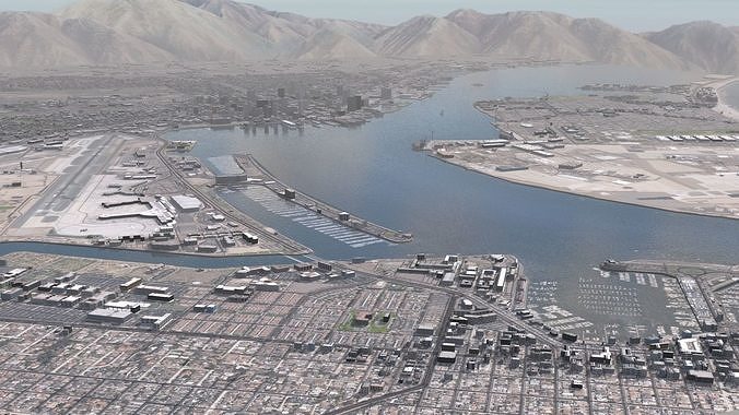 3D model Military Naval Base VR / AR / low-poly | CGTrader