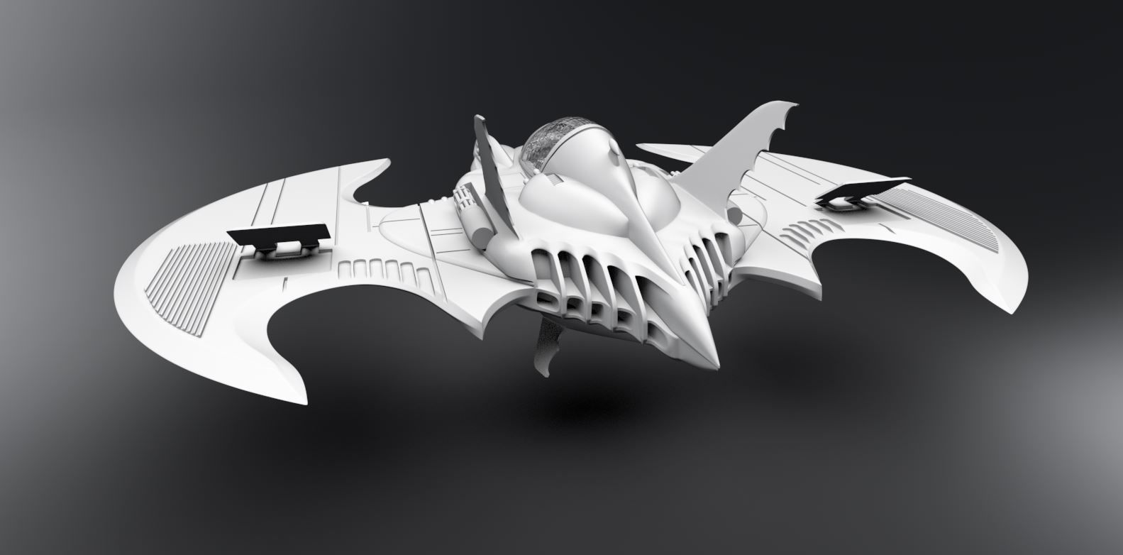 Batwing Scale model 3D model 3D printable | CGTrader