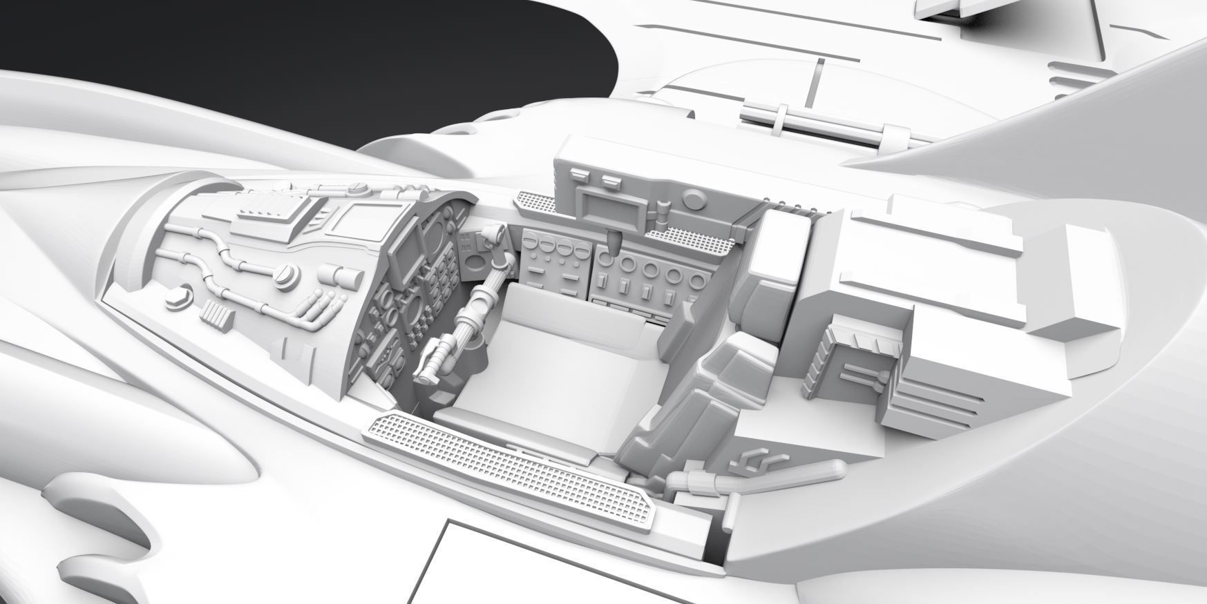 Batwing Scale model 3D model 3D printable | CGTrader