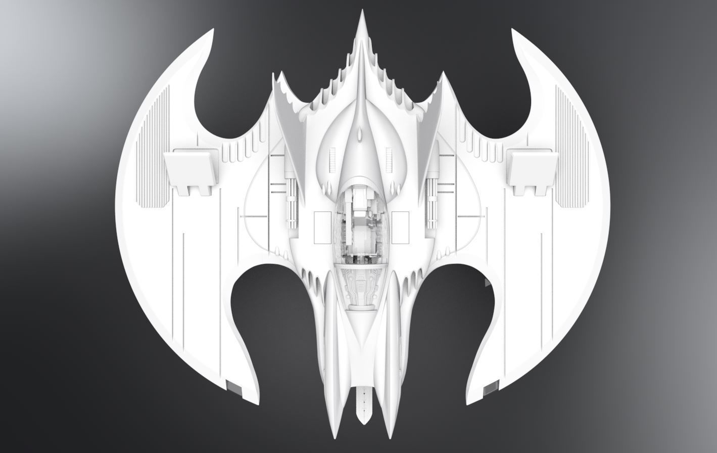 Batwing Scale model 3D model 3D printable | CGTrader