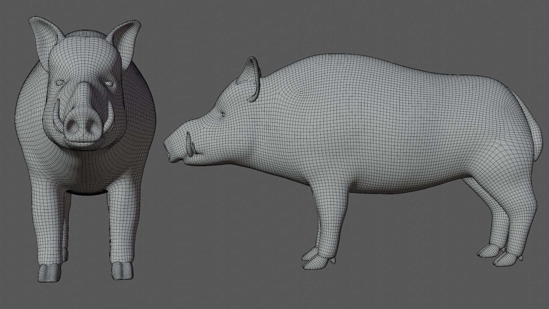 3D model Boar Pig VR / AR / low-poly | CGTrader