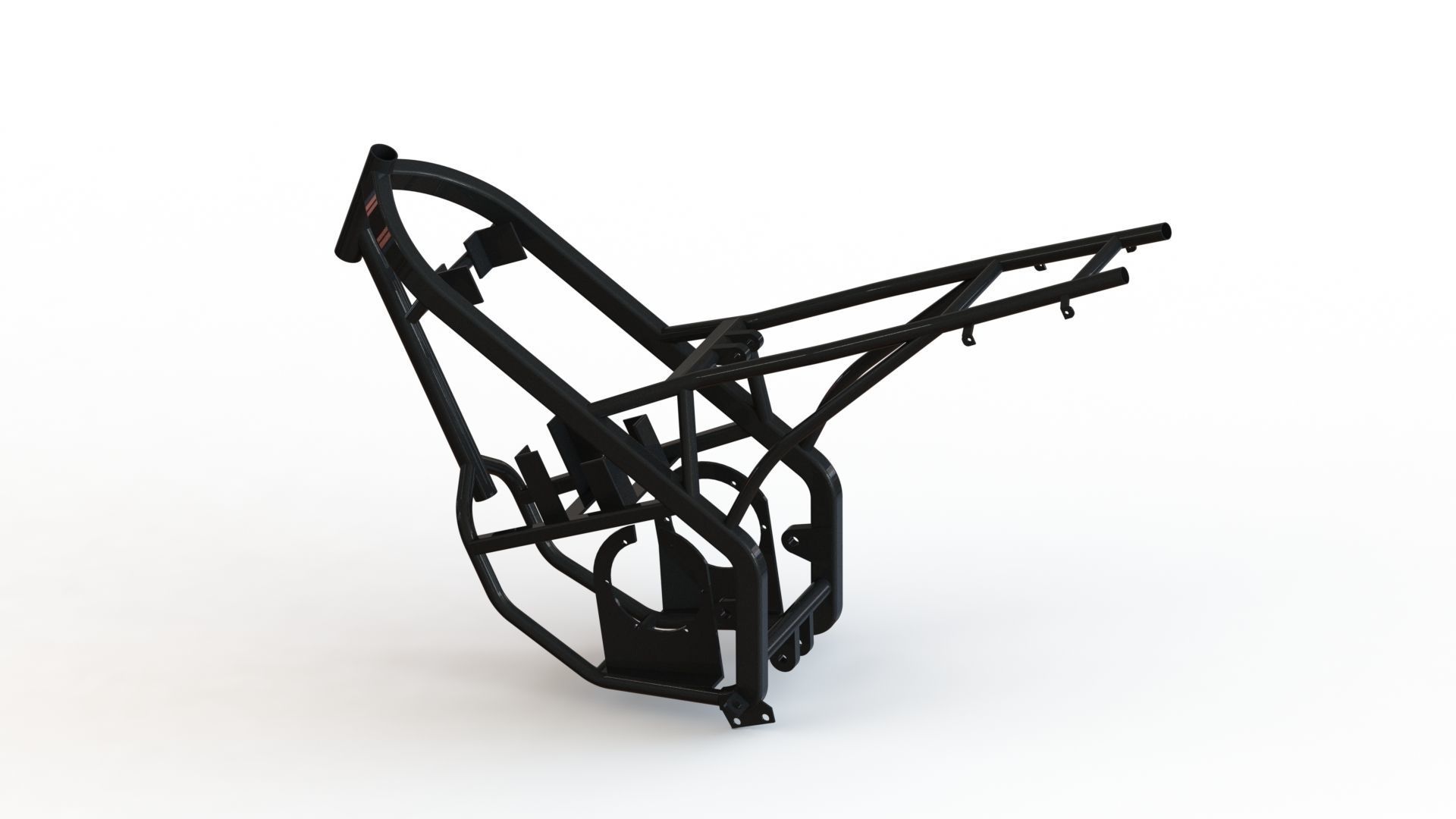 Electric motorcycle chassis for trail motorcross offroad 3D model ...