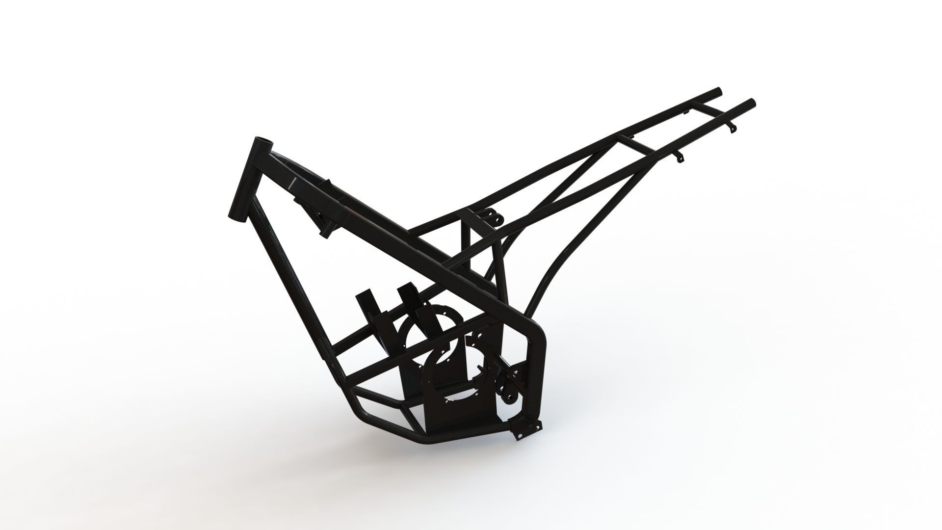 Electric motorcycle chassis for trail motorcross offroad 3D model ...