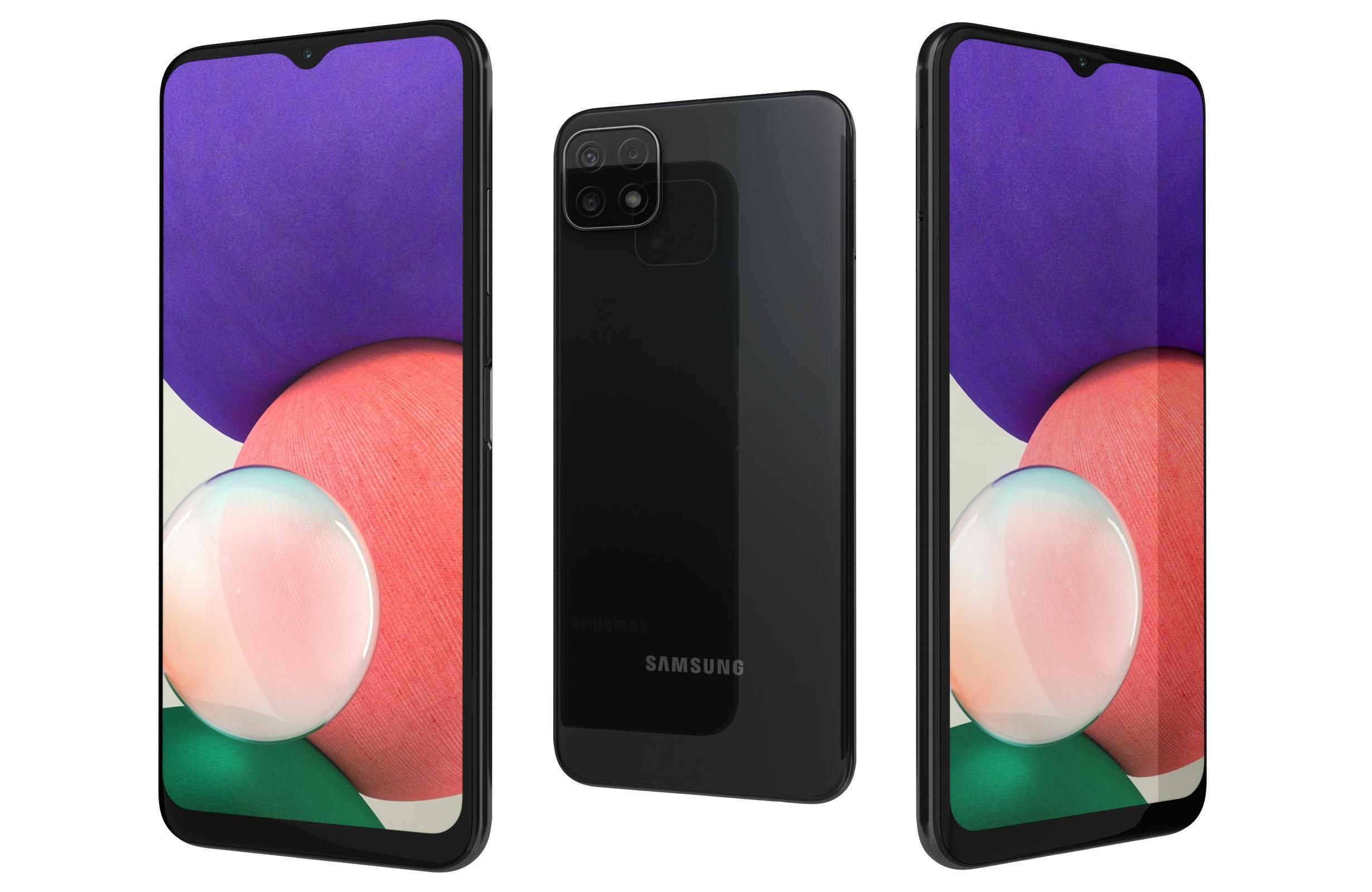 Samsung Galaxy A22 5G Gray 3D model | CGTrader