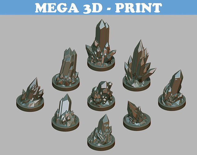 Crystal 3D Model 3D model 3D printable | CGTrader