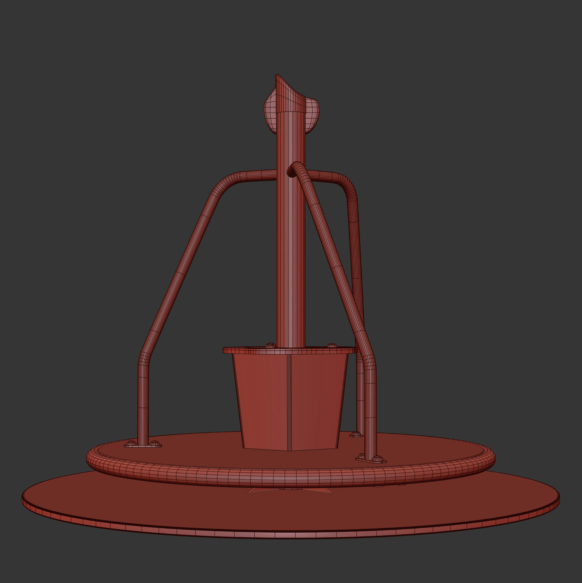 kids playground THE DIZZY ROUNDABOUT JIN-0532 3D model | CGTrader