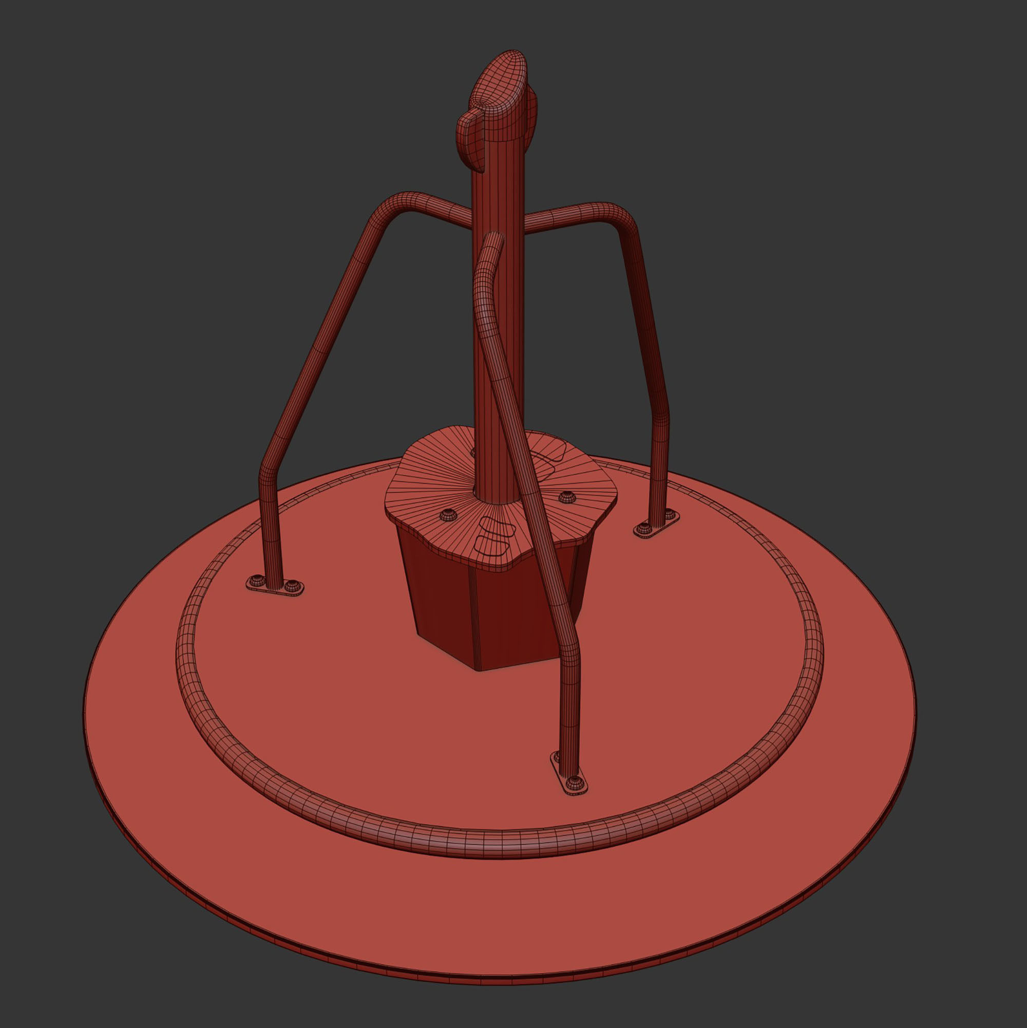 kids playground THE DIZZY ROUNDABOUT JIN-0532 3D model | CGTrader