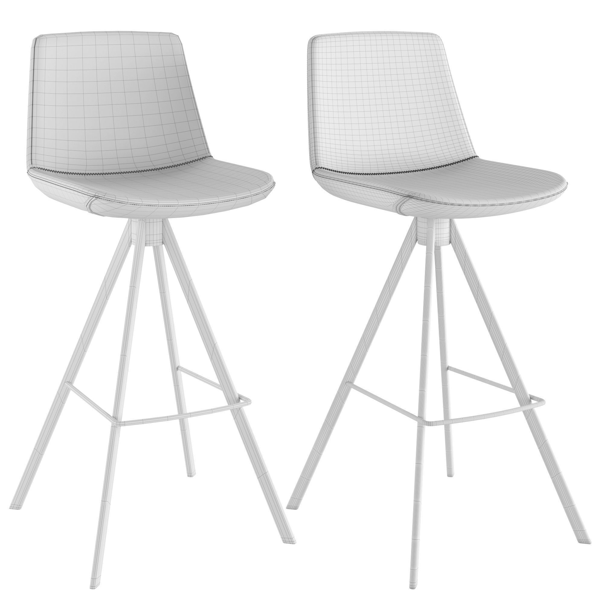 Bar stool Zelda CC0825U10 3D model | CGTrader