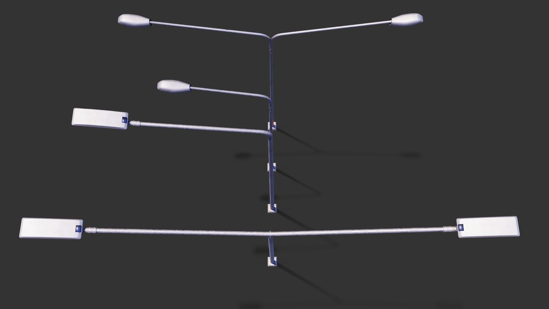 3D model Street Light Assets Pack VR / AR / low-poly | CGTrader