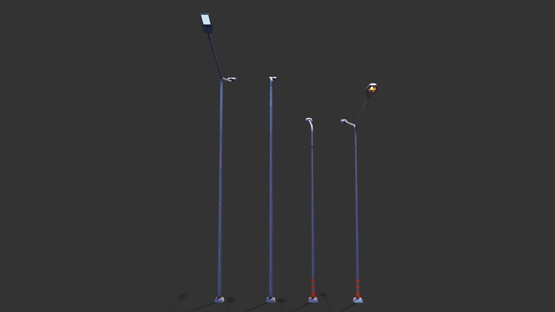 3D model Street Light Assets Pack VR / AR / low-poly | CGTrader