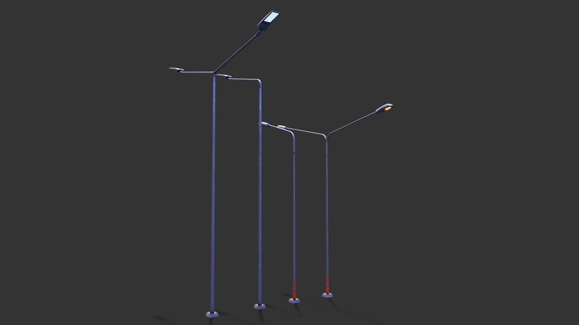 3D model Street Light Assets Pack VR / AR / low-poly | CGTrader