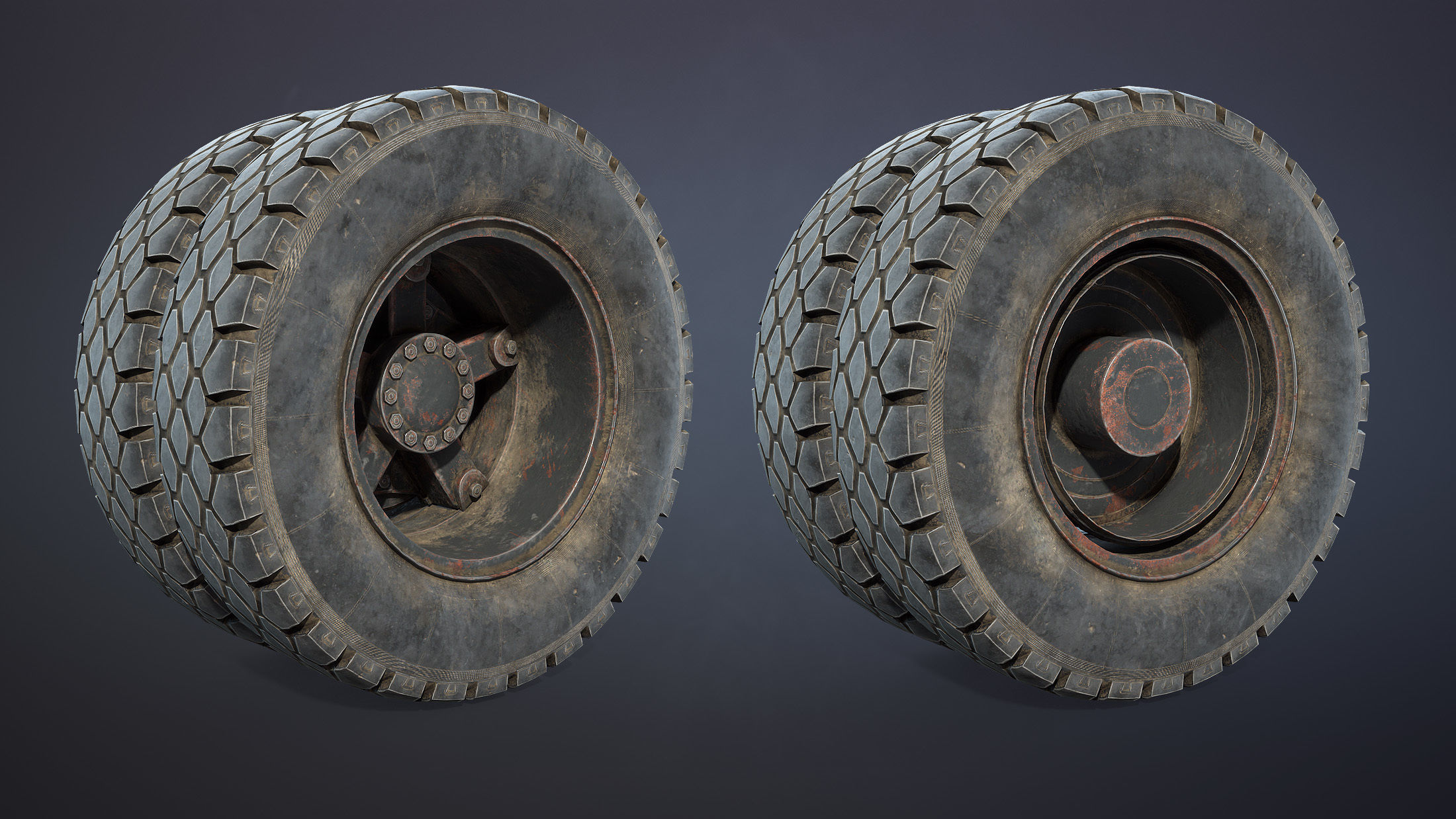 3D model Truck Wheel 03 Kamaz-5320 VR / AR / low-poly | CGTrader