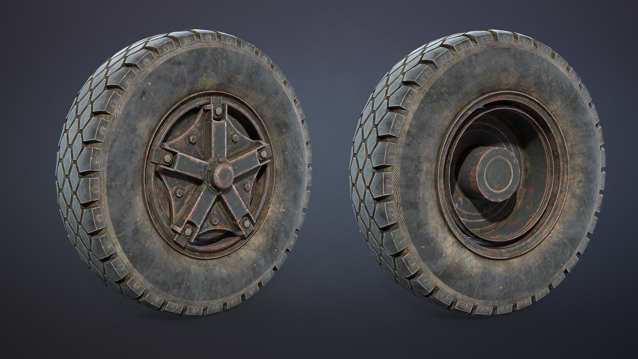 3D model Truck Wheel 03 Kamaz-5320 VR / AR / low-poly | CGTrader