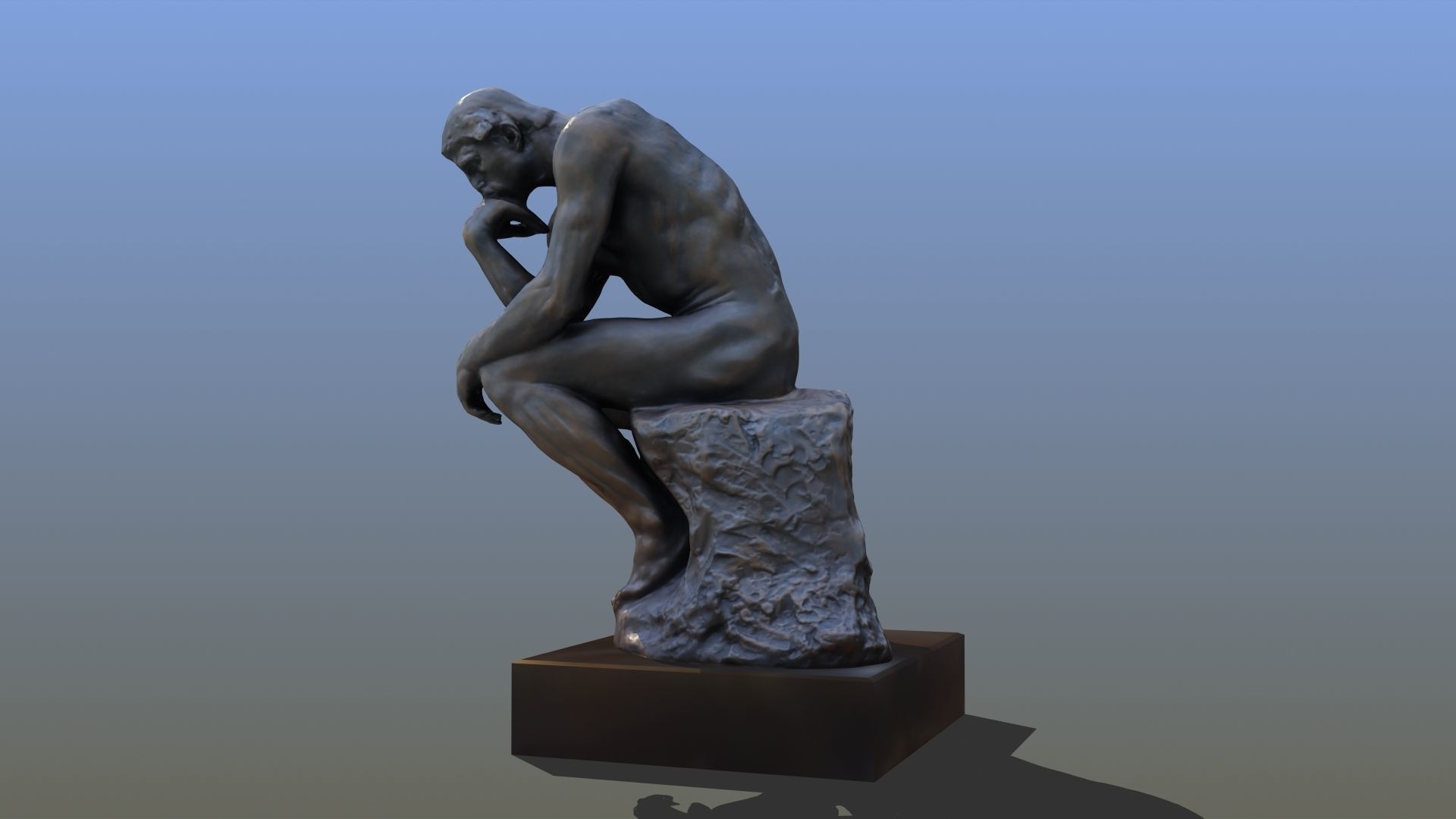 The Thinker statue of 3D model | CGTrader