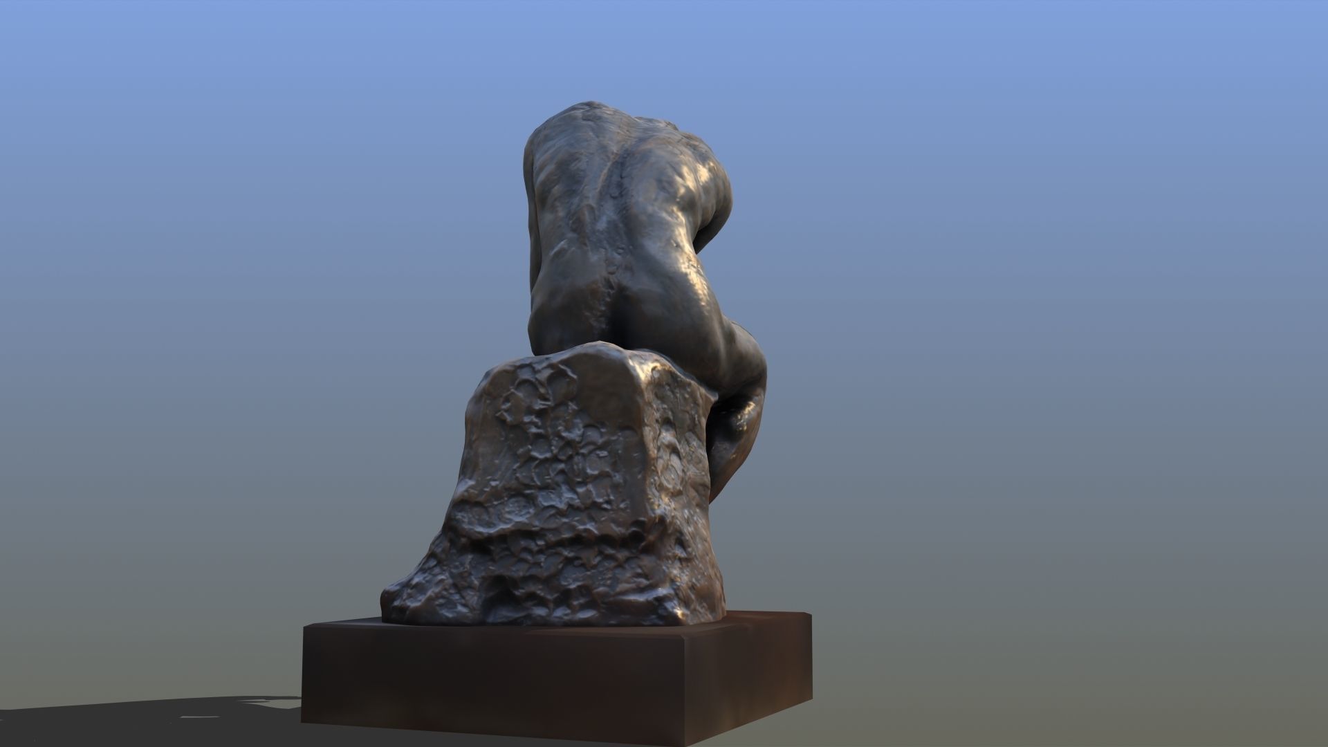 The Thinker statue of 3D model | CGTrader