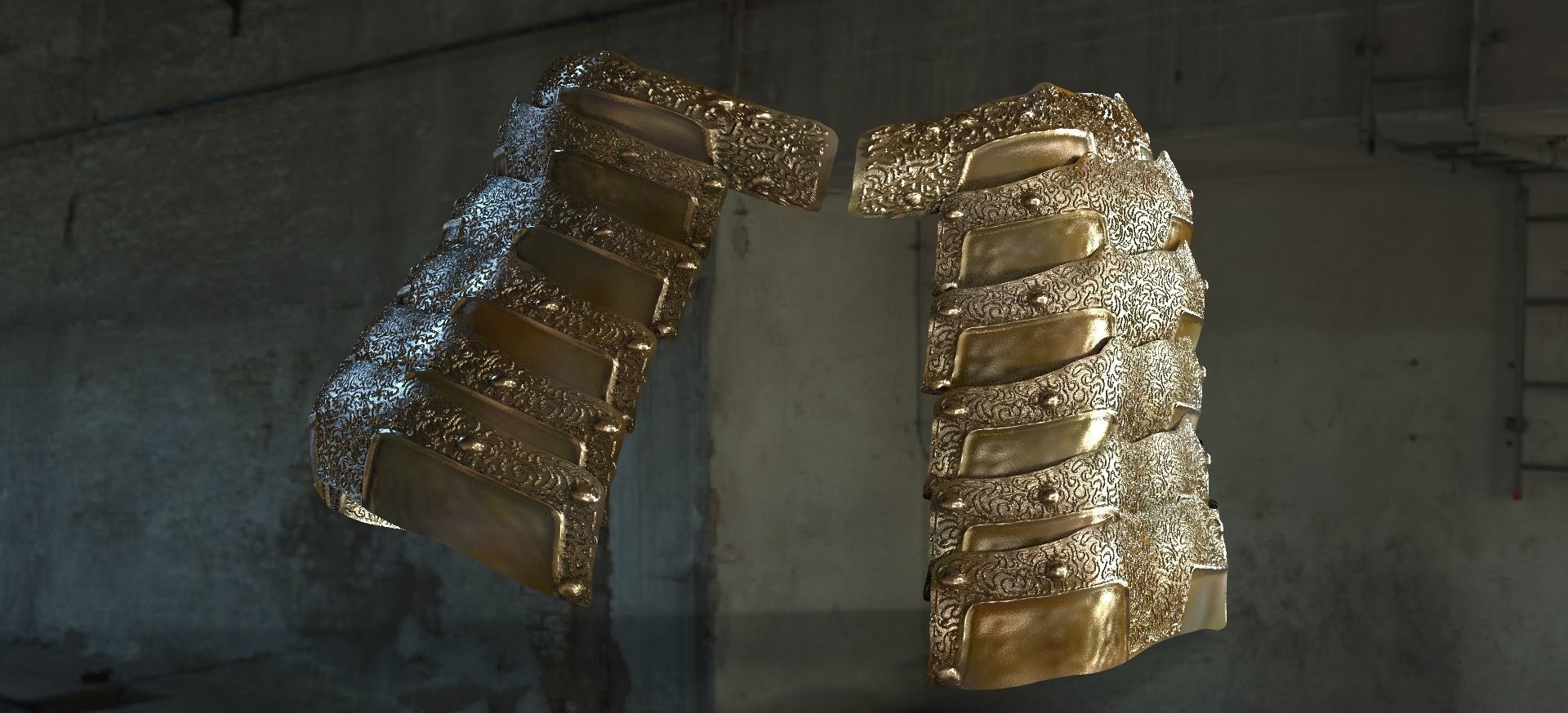 Medieval Leg plate armor patterns 3D model | CGTrader