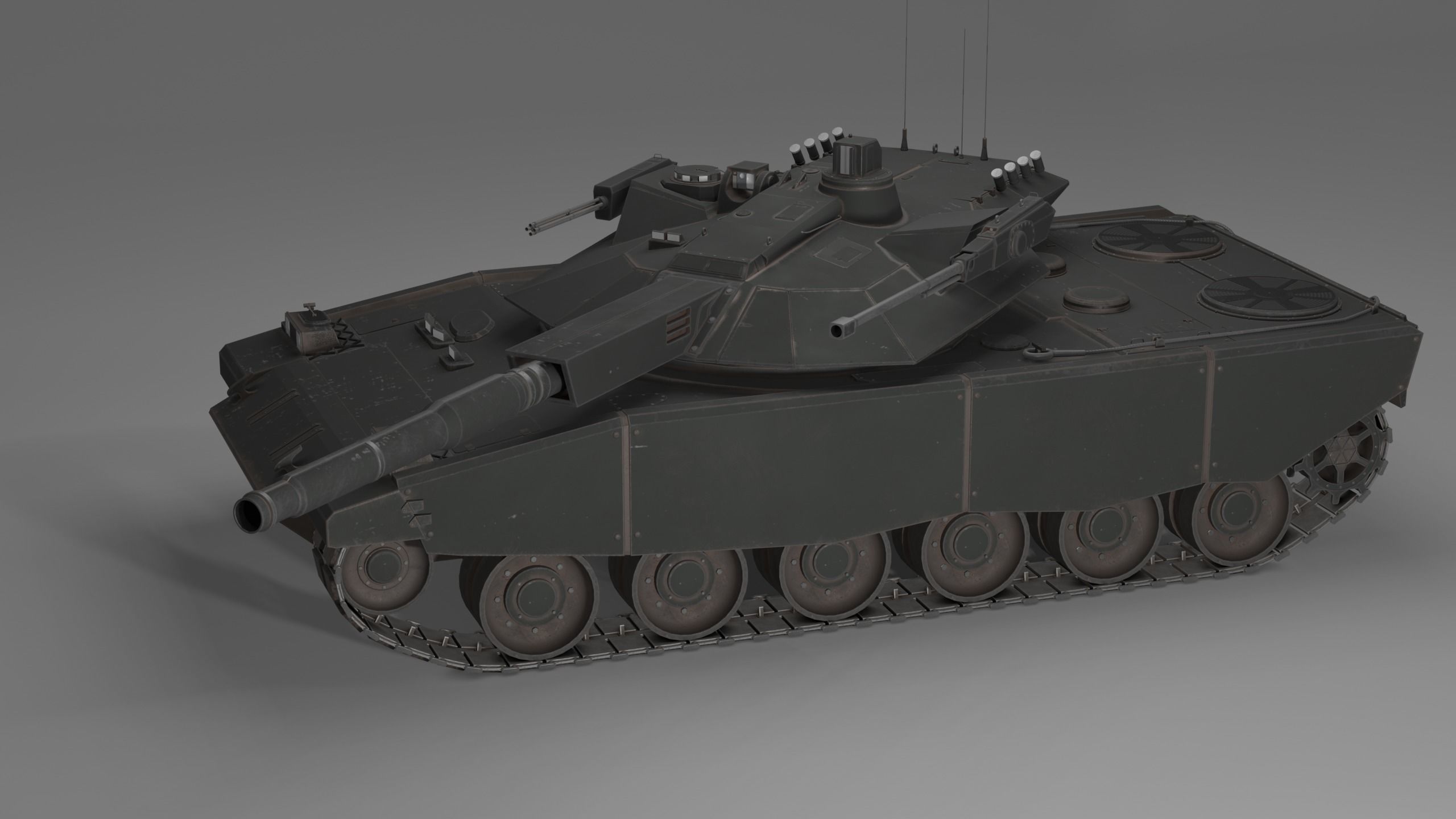 3D model Modern MBT T-118 Jaguar VR / AR / low-poly | CGTrader